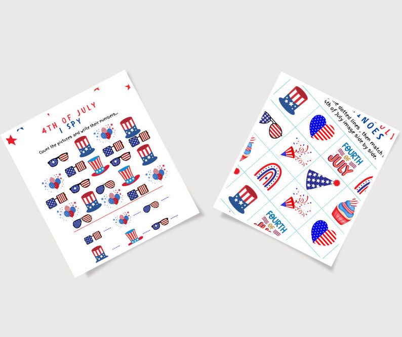 4th of July Worksheets, Independence Day Activities, Patriotic Kid's ...