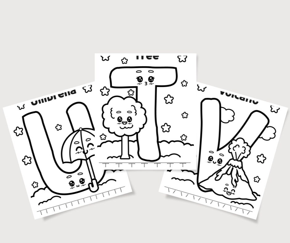 ABC Coloring Pages, Kids Artwork, Preschool Printables, Kids Worksheets ...