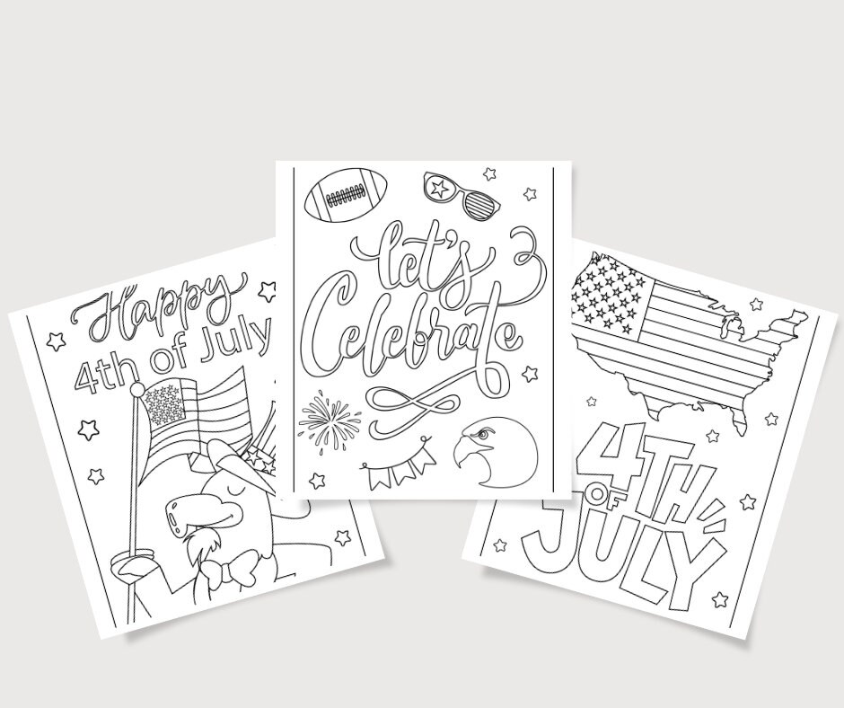 4th of July Coloring Pages, Independence Day Activities, Patriotic Kid ...