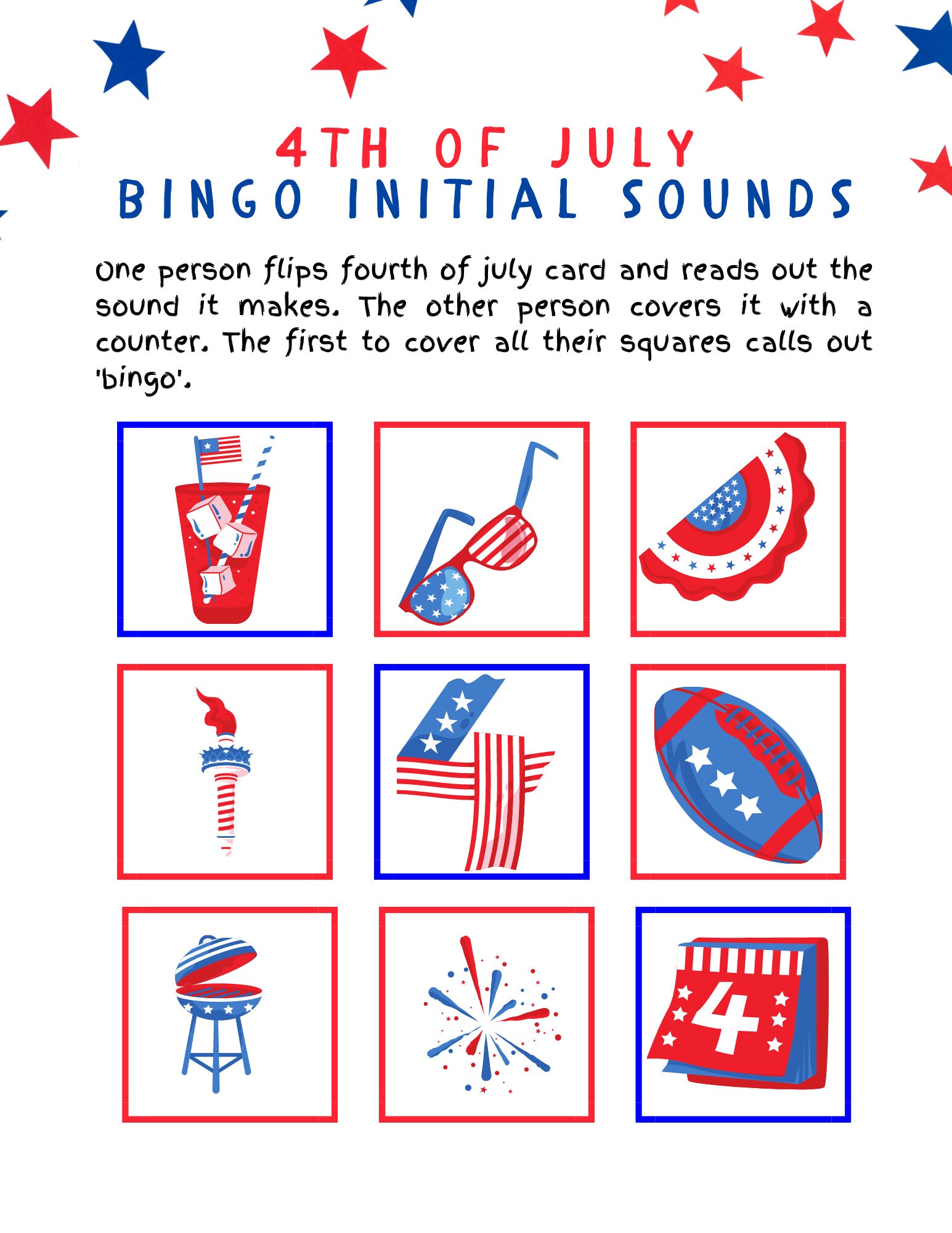 4th of July Worksheets, Independence Day Activities, Patriotic Kid's ...