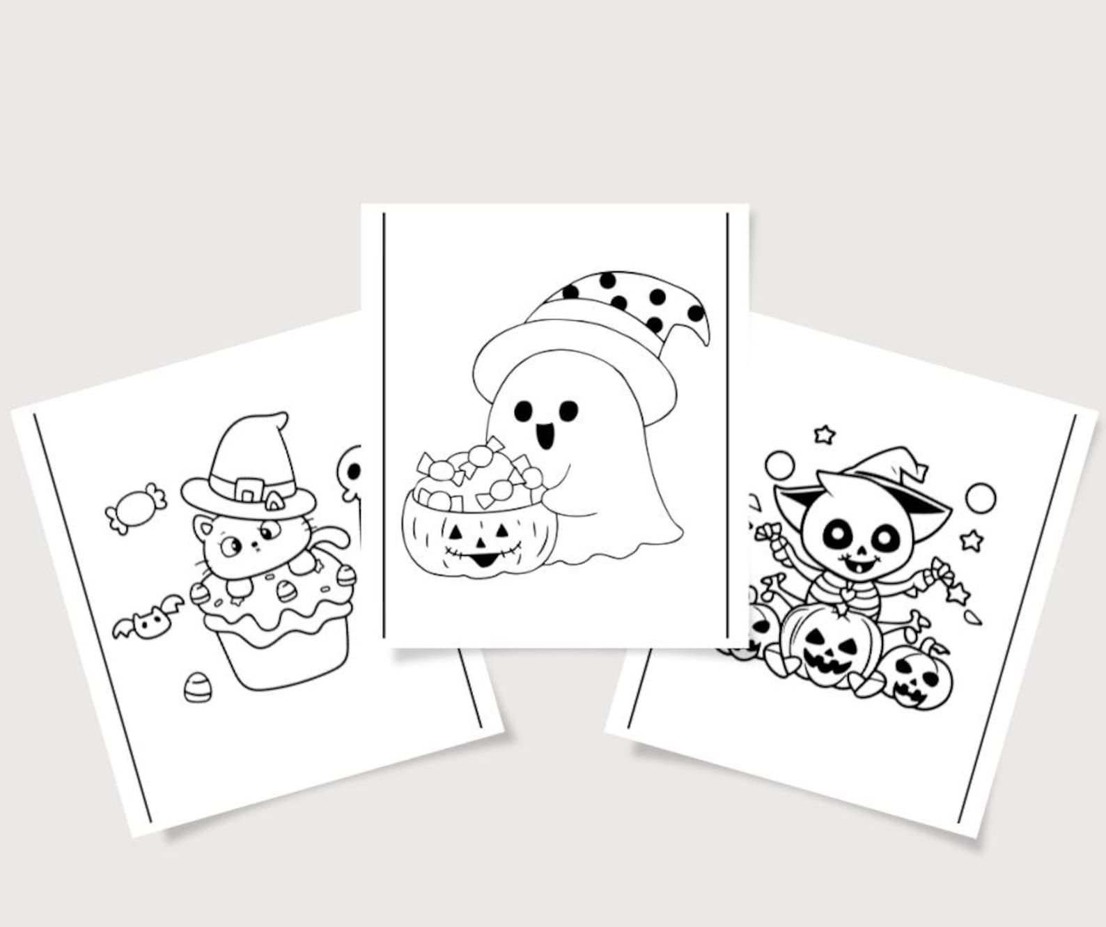 Halloween Coloring Pages, Kids Halloween Art, Spooky Coloring Pages ...
