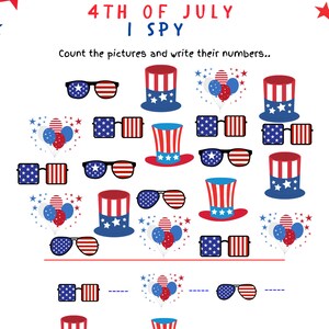 4th of July Worksheets, Independence Day Activities, Patriotic Kid's ...