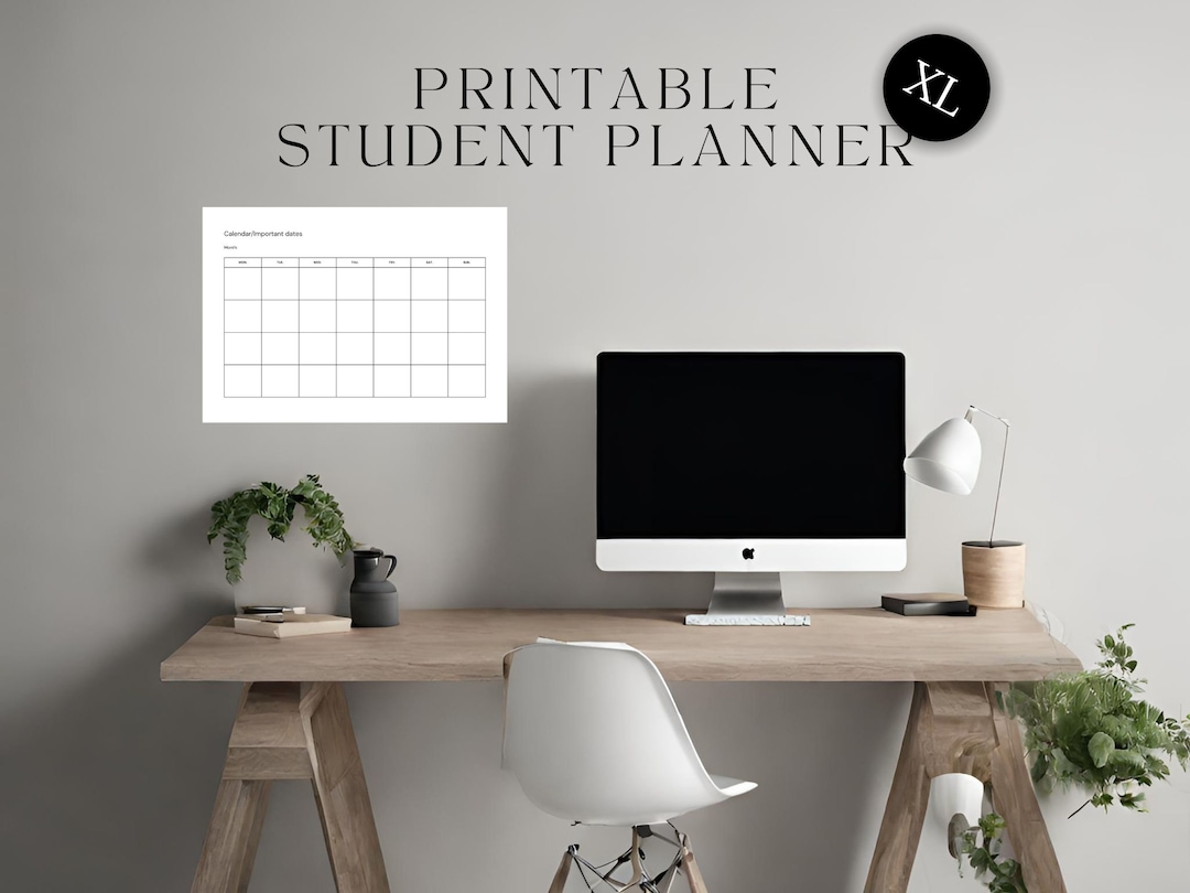 Student Planner, Planner Poster, Big Planner, Tracker, Students, XL ...