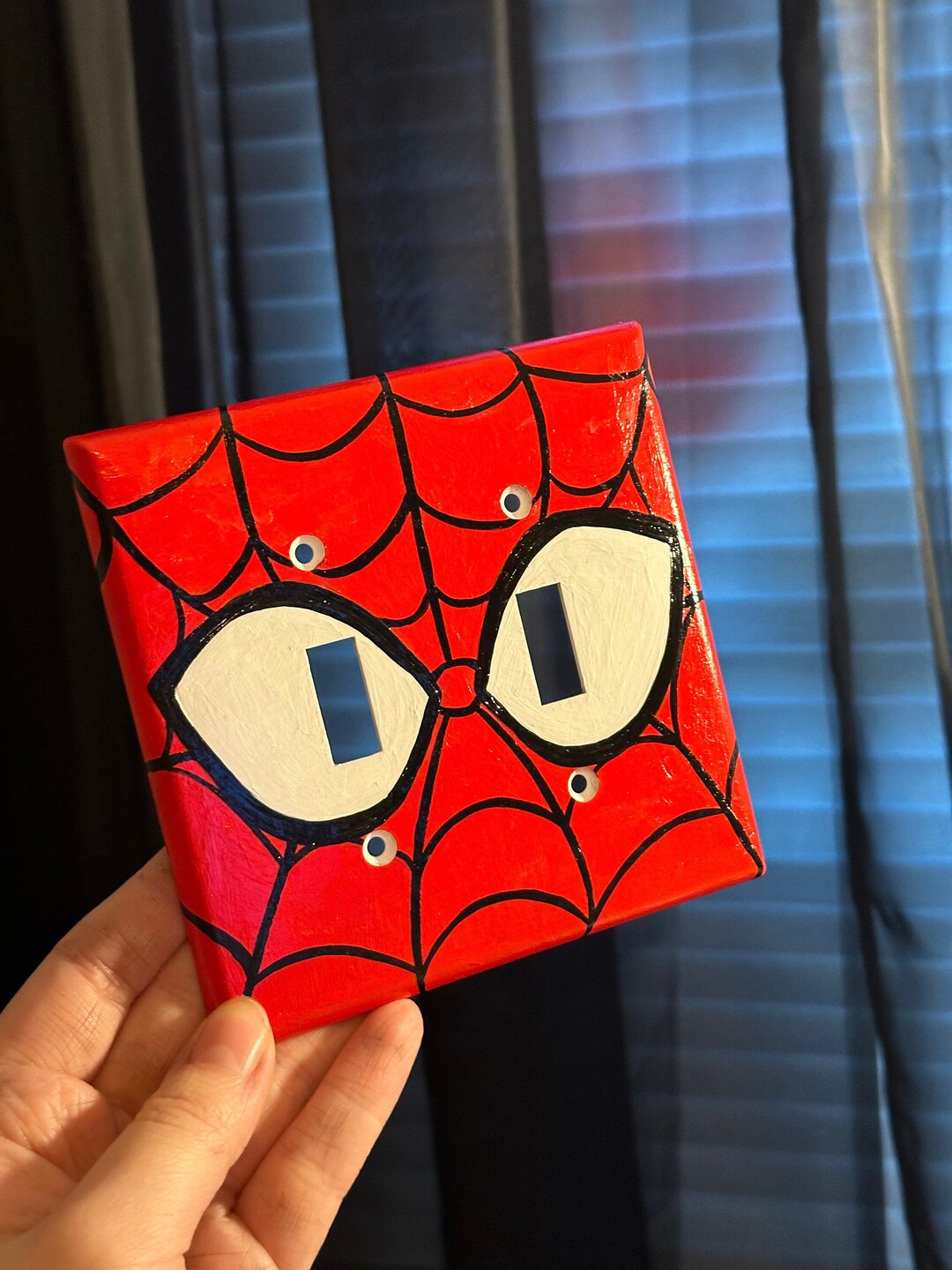 Spider Man Light Switch Cover - Etsy