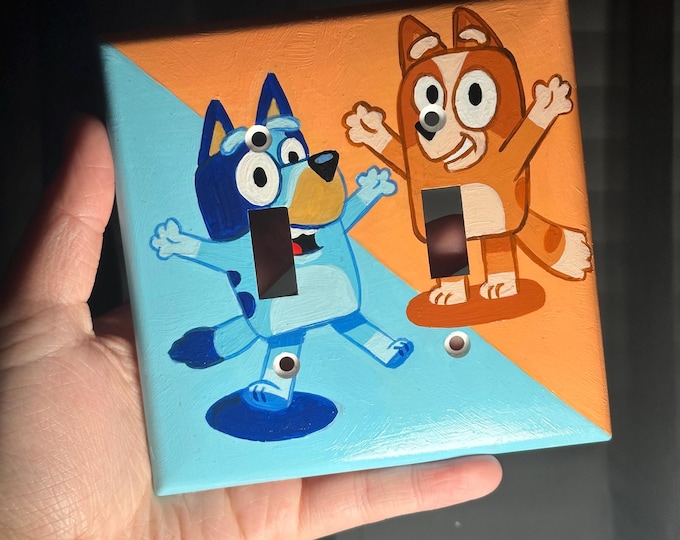 Bluey + Bingo Light Switch Cover - Etsy