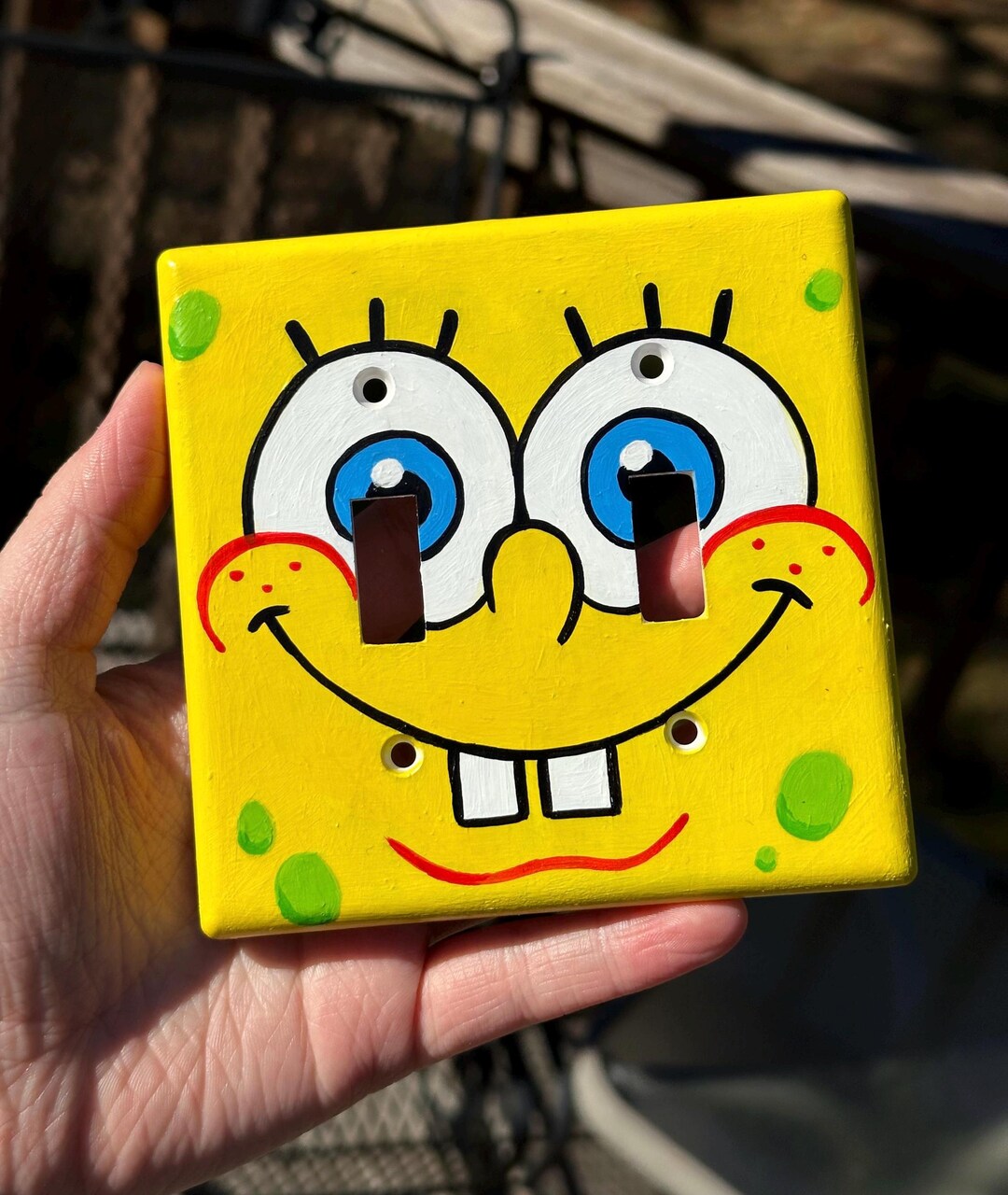 Spongebob Inspired Light Switch Cover - Etsy