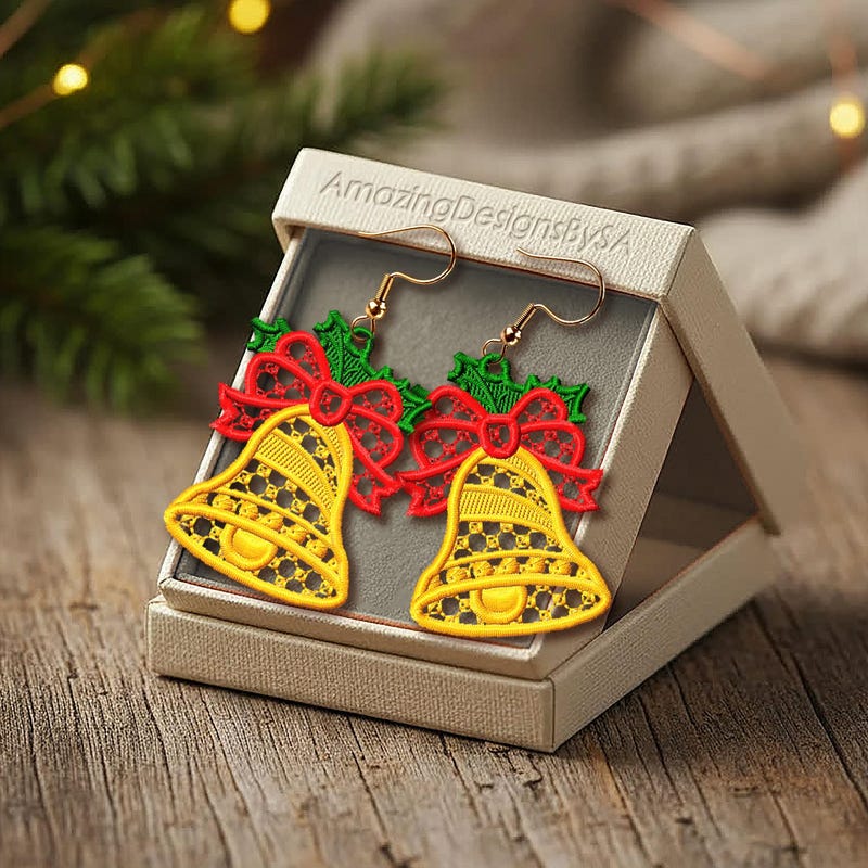 Reindeer Bell Earrings - Etsy