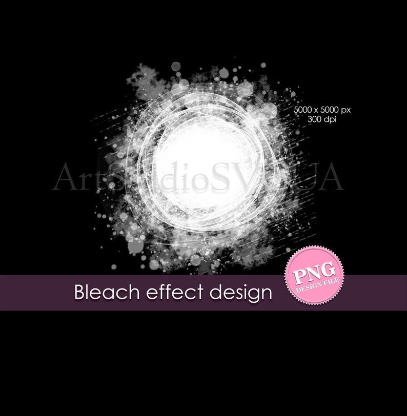 Bleach Effect Design Sublimation Mockup White Spot PNG, Splash ...