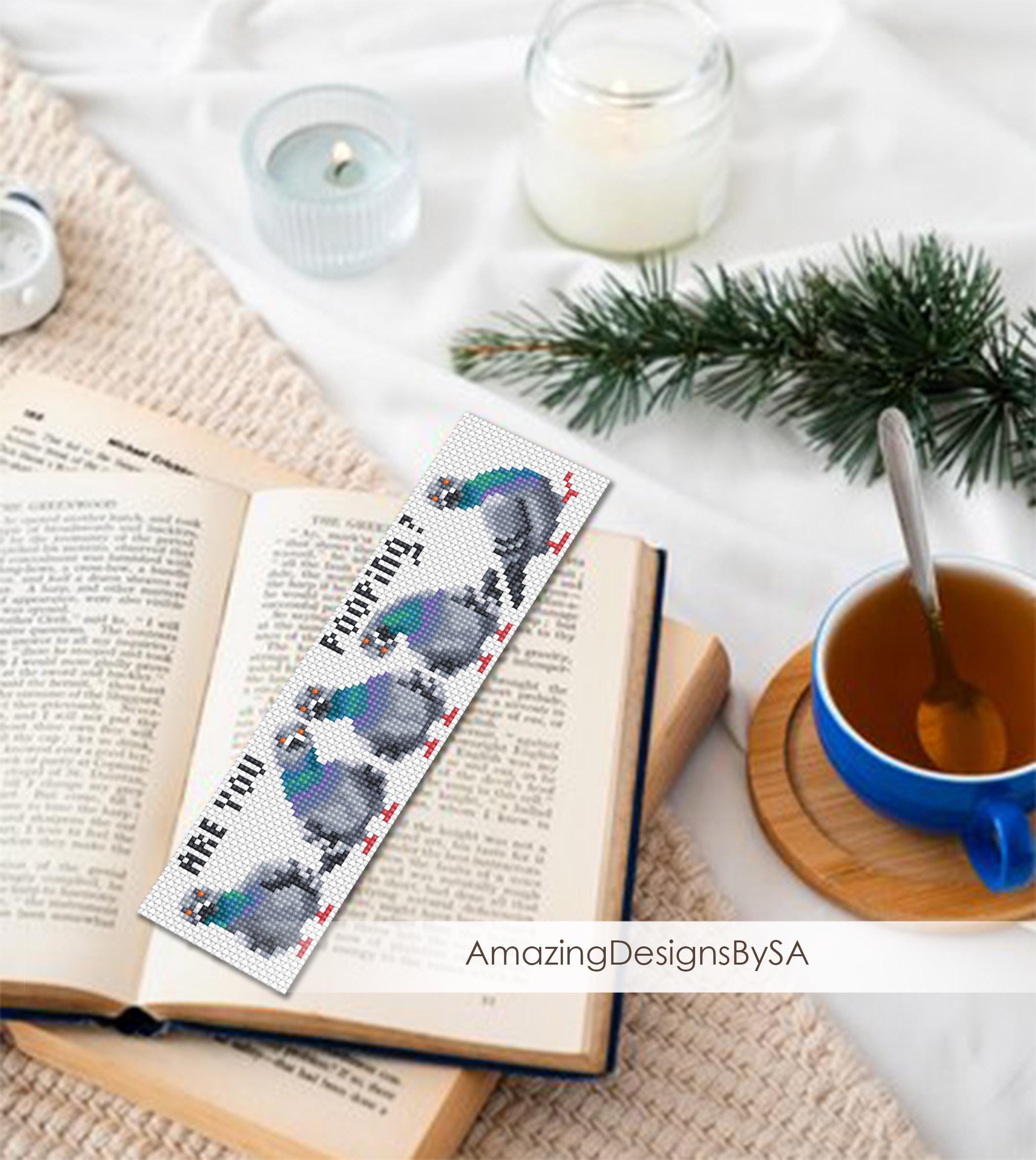 Funny Pigeon Bookmark Cross Stitch Pattern PDF Download Mini Pigeons ...
