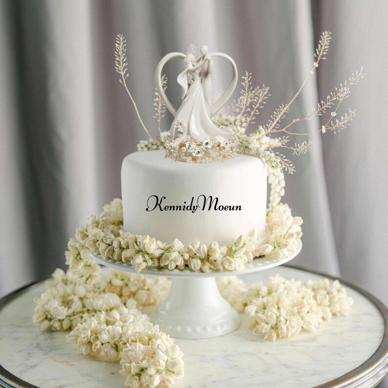 Vintage Cake Topper With Rose Pearl and Heart - Etsy