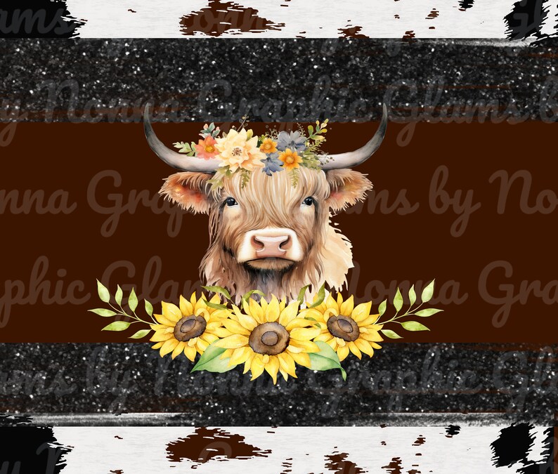 Ready to Press Sublimation Prints for 20z Tumblers: Sunflowers and ...