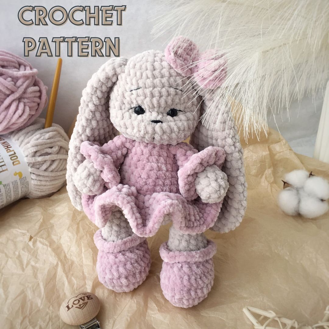 Adorable Crochet Bunny Pattern - DIY Amigurumi Rabbit Tutorial PDF - Etsy