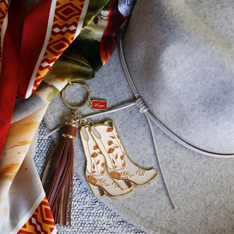 Cowgirl Boot Bag Charms - Etsy
