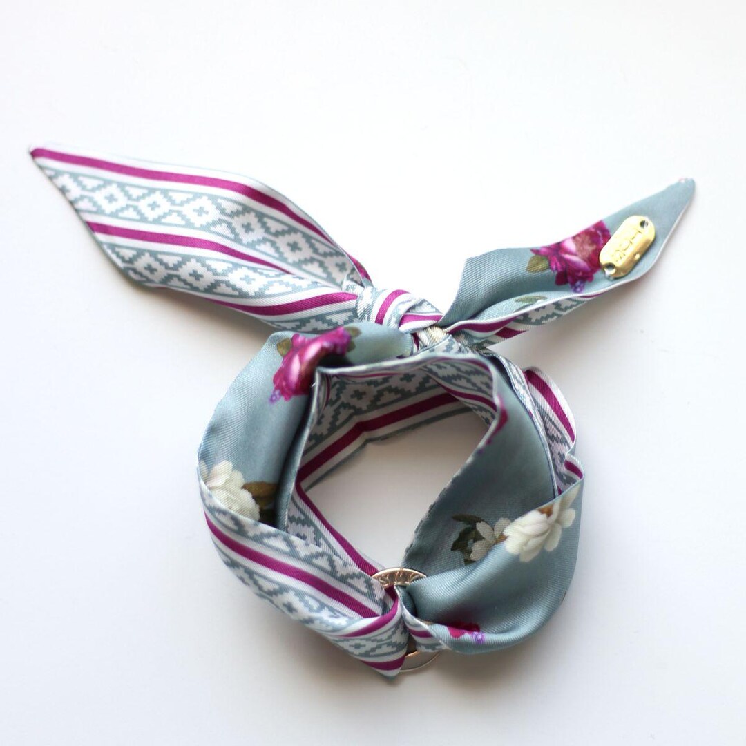 Silk Wrist Scarf & Ring Set: Southwest Floral Cowgirl Accessory - Etsy