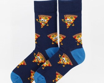 Pizza Time Italian Pizza Fast Food Unisex Socks, Funny Socks, Socks ...