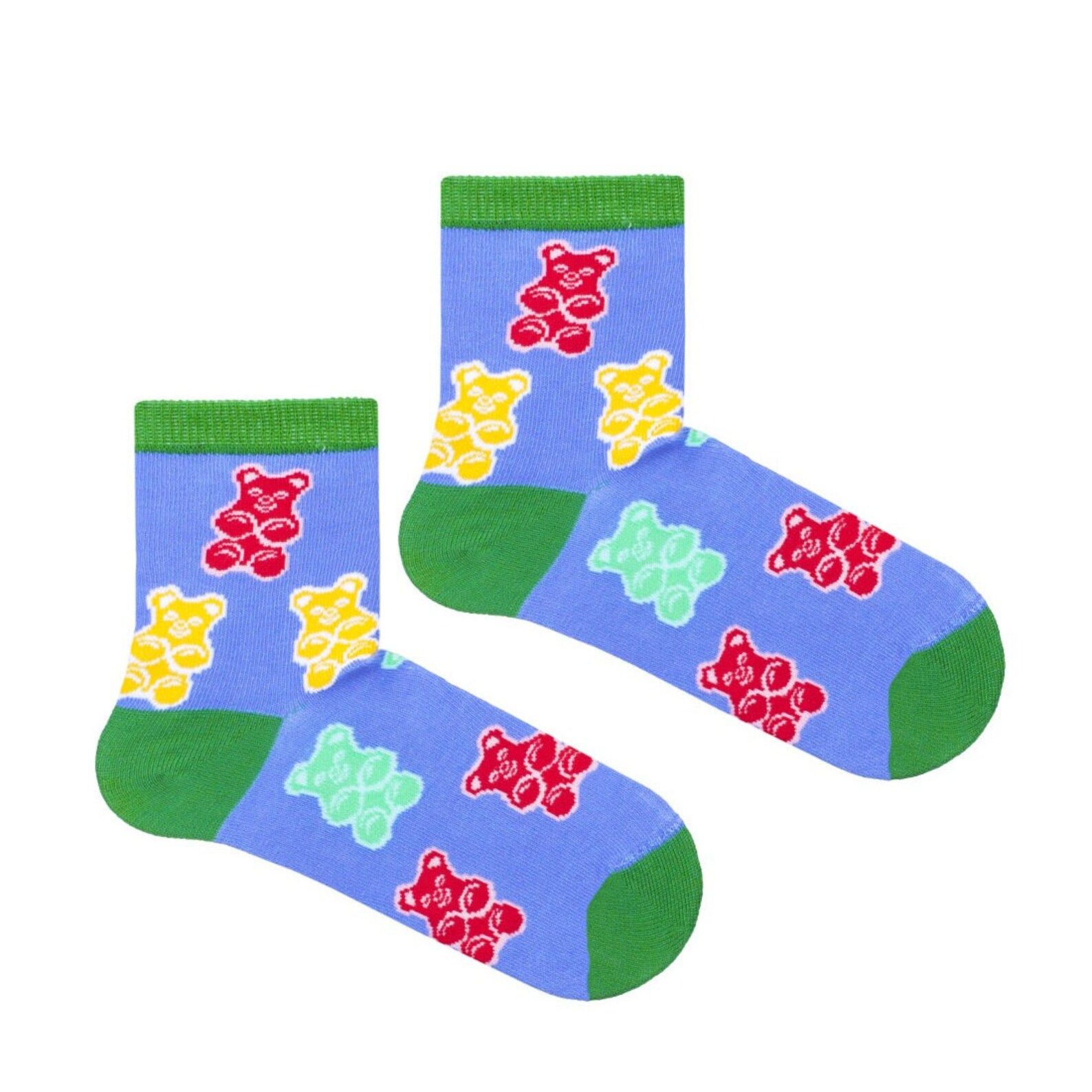 Jelly Bear Gummy Bear Kids Socks, Funny Socks, Cozy Socks, Socks, Crazy ...