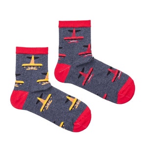 Aircraft Plane Airplane Kids Socks Funny Socks Cozy Socks - Etsy