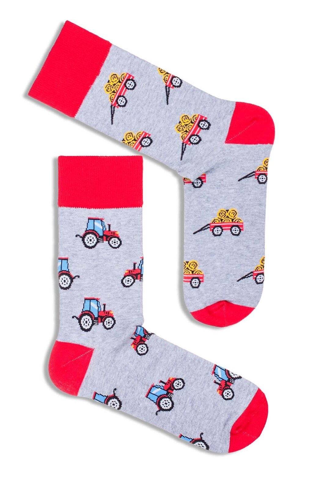 Tractor Trailer Farmer Men Socks, Funny Socks, Cozy Socks, Socks, Crazy ...