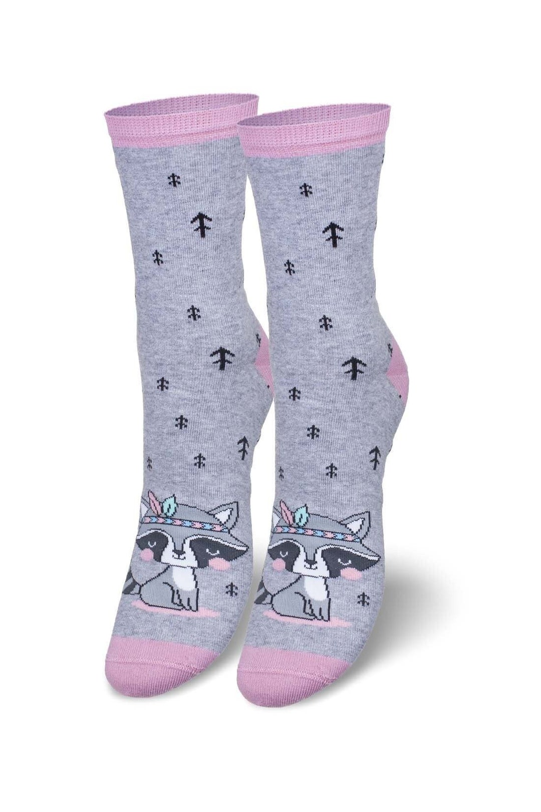 Raccoon Happy Coon Cute Racoon Women Socks, Funny Socks, Cozy Socks ...