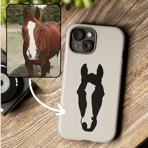 Custom Horse Phone Case | Personalized Horse Face Case | Horse Memorial ...