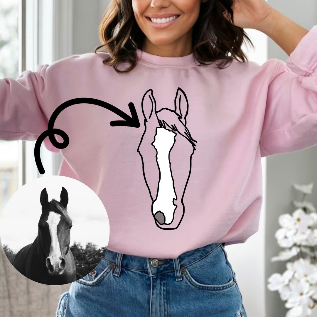 Custom Horse Sweatshirt, Personalized Horse Shirt, Custom Horse Rider ...