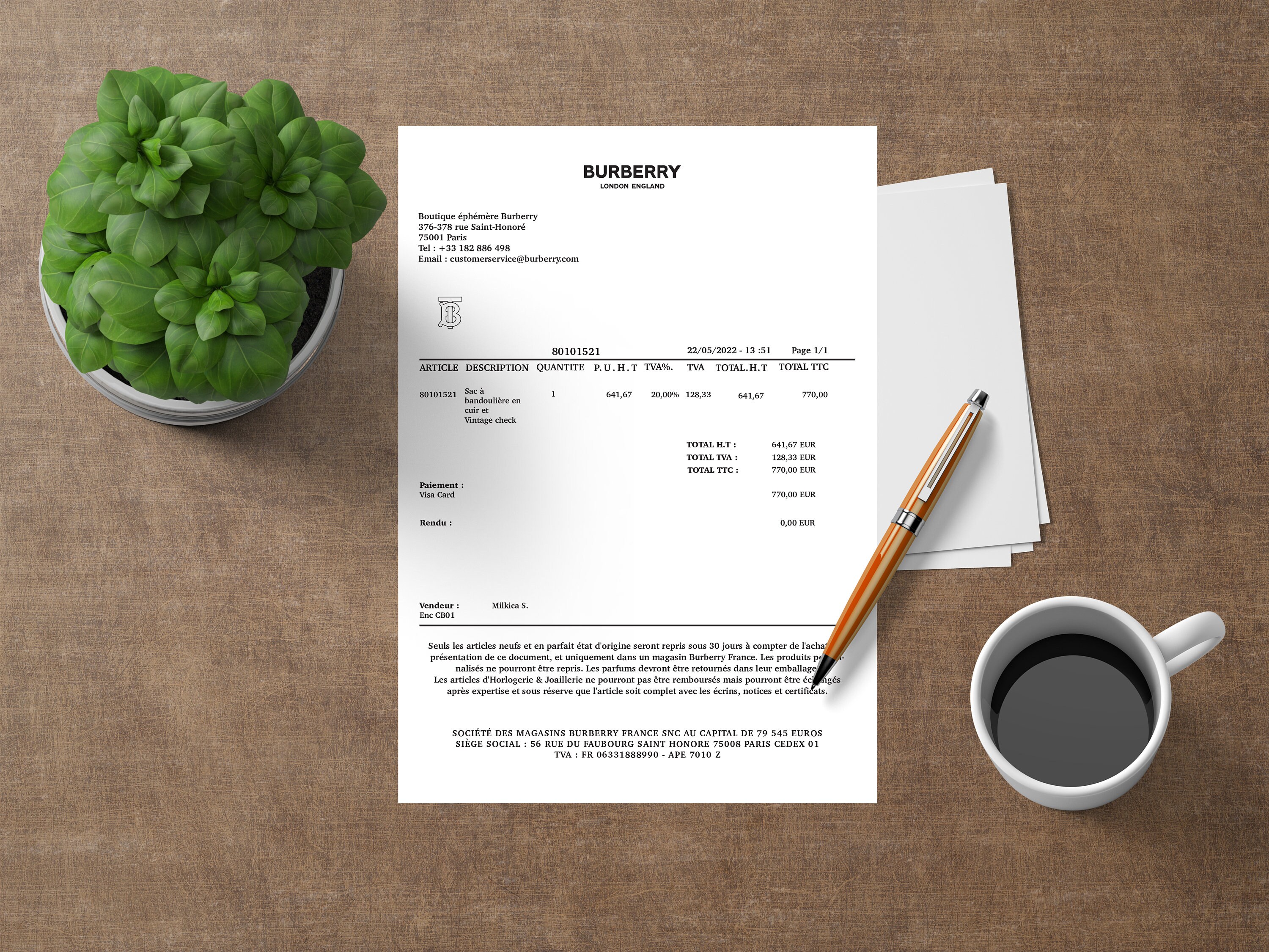 Invoice Template - Etsy