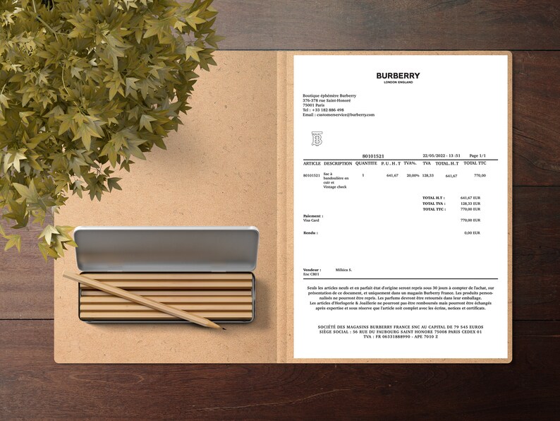 Invoice Template - Etsy