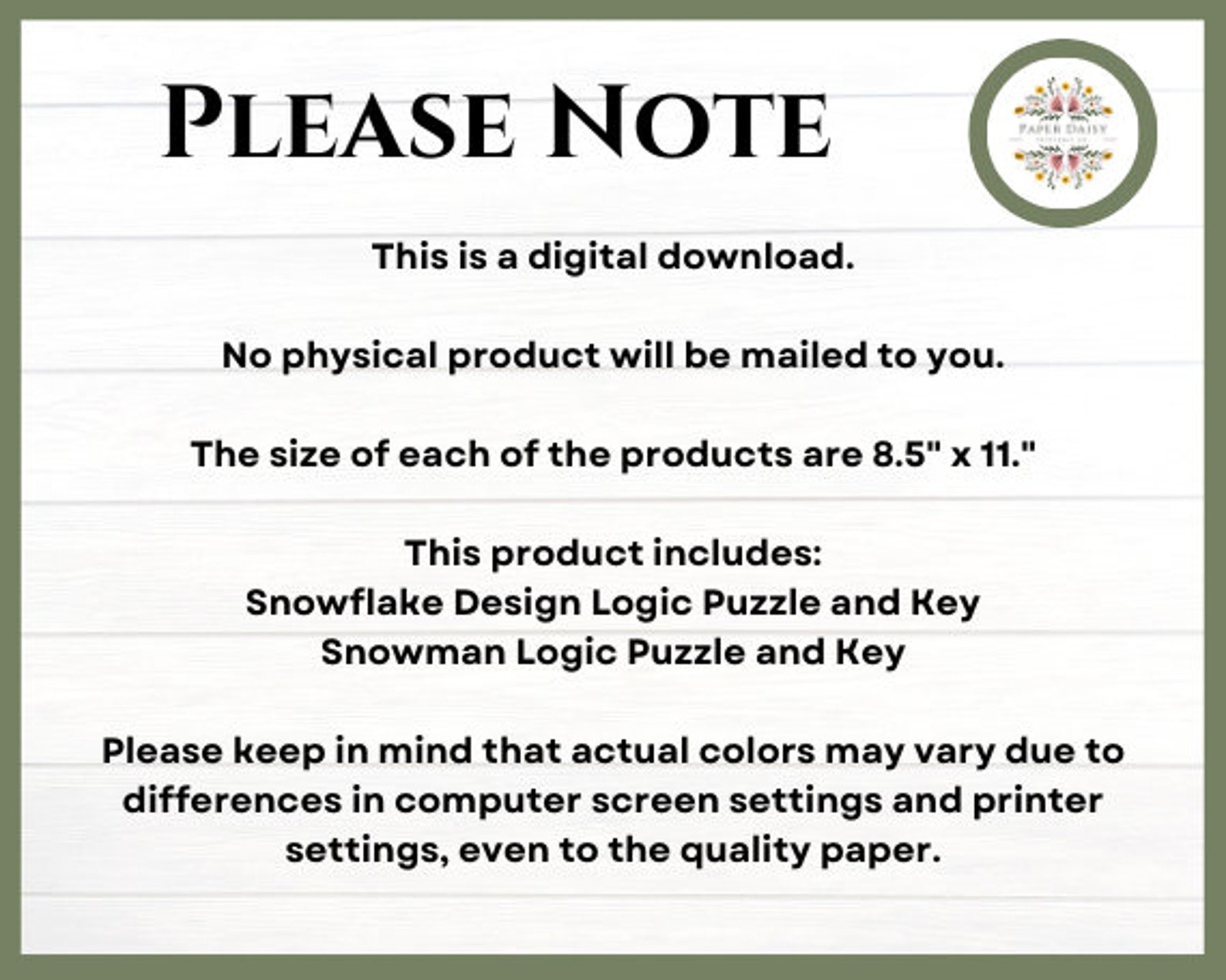 Winter Logic Puzzle Printable Kids Family Adults Icebreaker Office ...