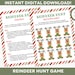 Christmas Scavenger Hunt, Santa's Reindeer Treasure Hunt, Christmas ...