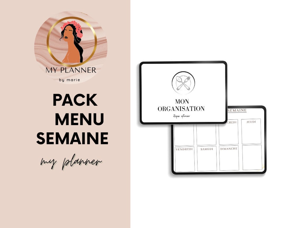 Groceries Shopping List Weekly MEAL MENU PLANNER, Digital Download Pdf ...