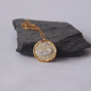 Elegant Cygnet Gold Pendant Necklace: Gold Silver Dainty Necklace ...