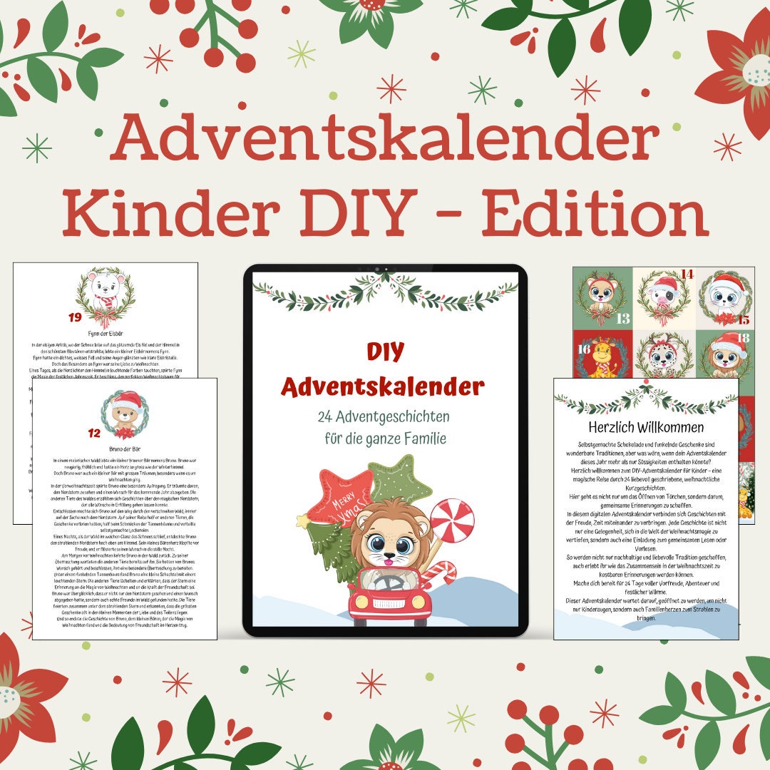 DIY Children's Advent Calendar With Daily Christmas - Etsy