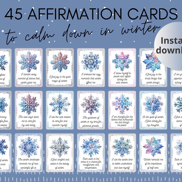 Affirmation Cards Printable - Etsy