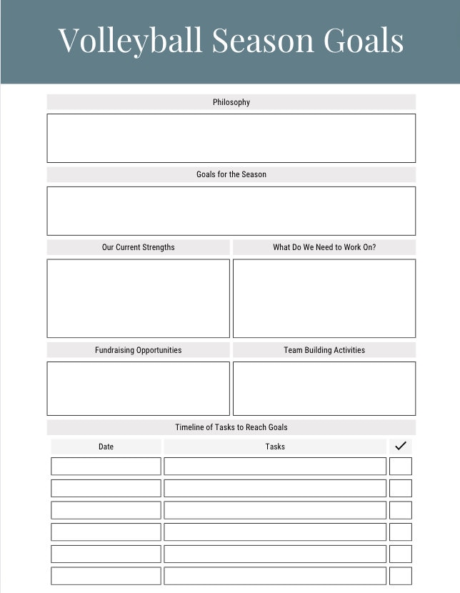 Volleyball Coaching Sheet, Volleyball Practice Plan, Volleyball Game ...