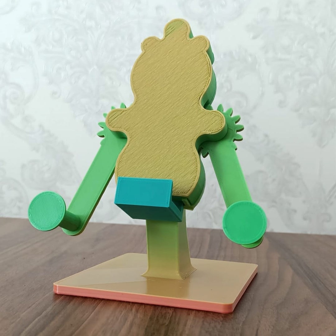 Mechanical Phone Holder: 3D Print Compatible, Gear Mechanism 3d Model ...