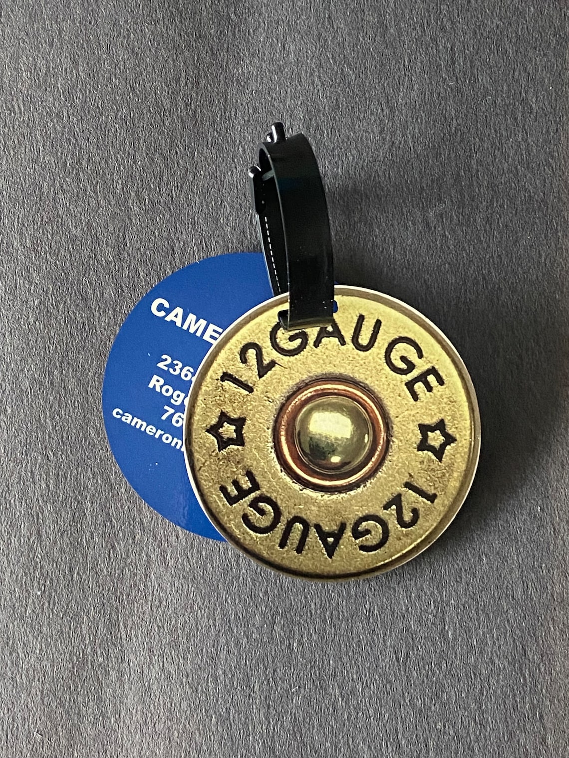 Gear Bag Tag: Trap Shooting, Skeet Shooting 12 Gauge Shotgun Shell ...