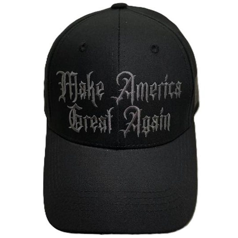 Trump Black Maga Hat - Etsy