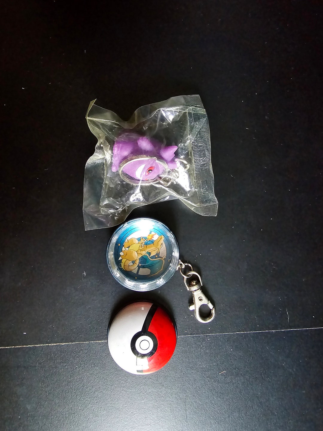 Vintage Pokémon Keychains Gengar and Charizard Pokeball - Etsy