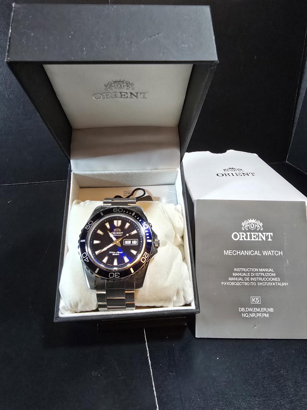 Orient Blue Mako XL Automatic Dive Watch - Etsy