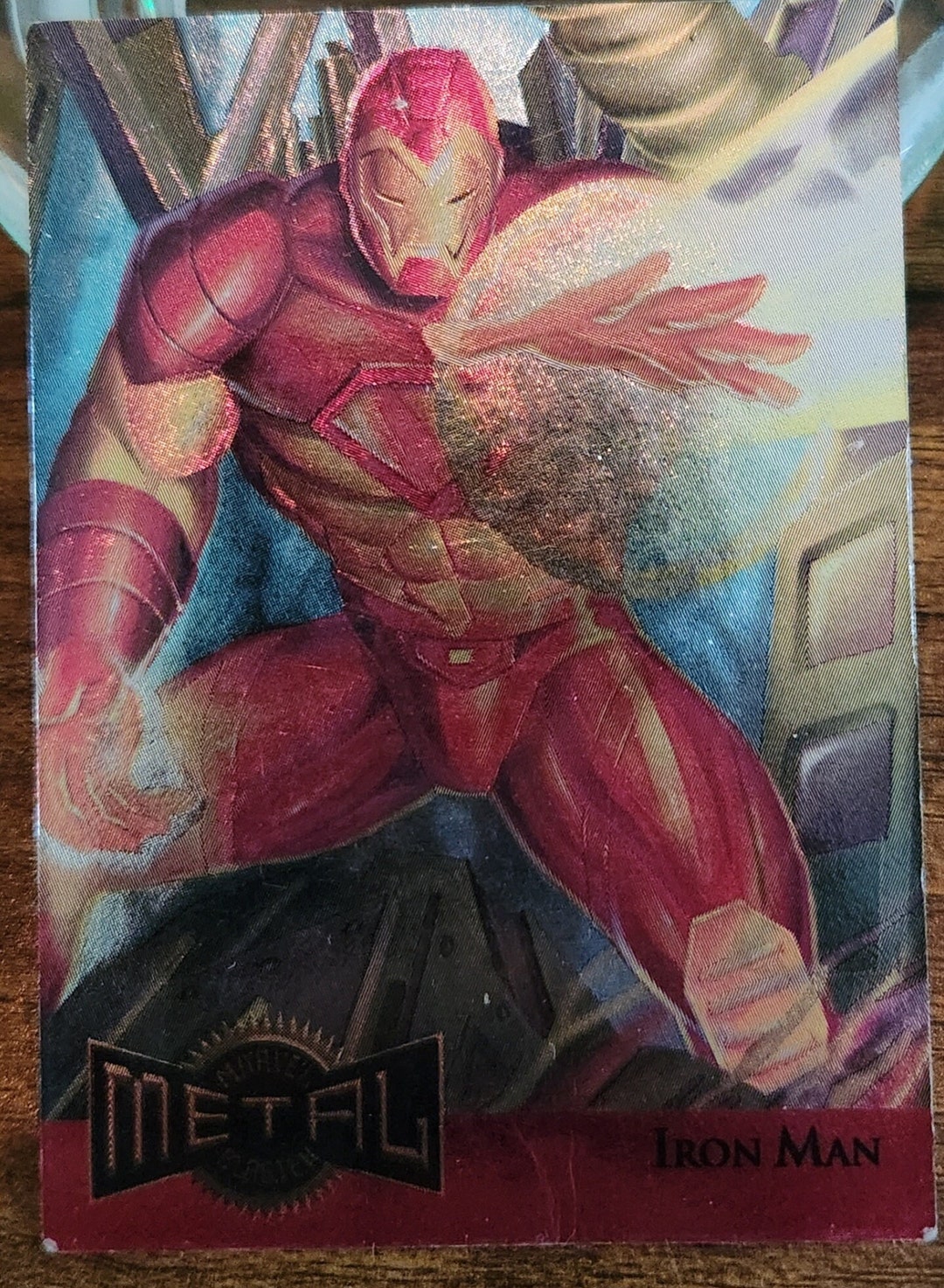 1990s Marvel Metal Iron Man Card - Etsy