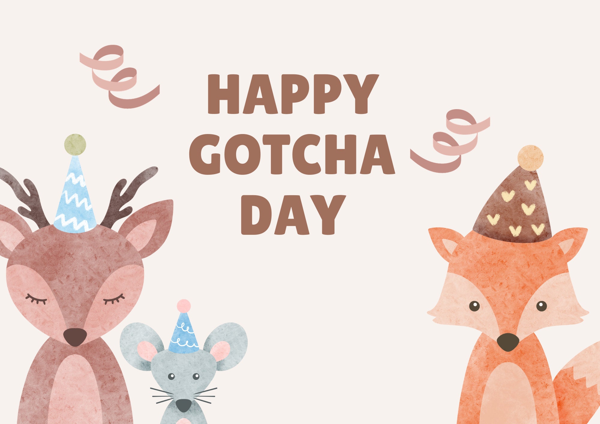 Happy Gotcha Day Card - Etsy