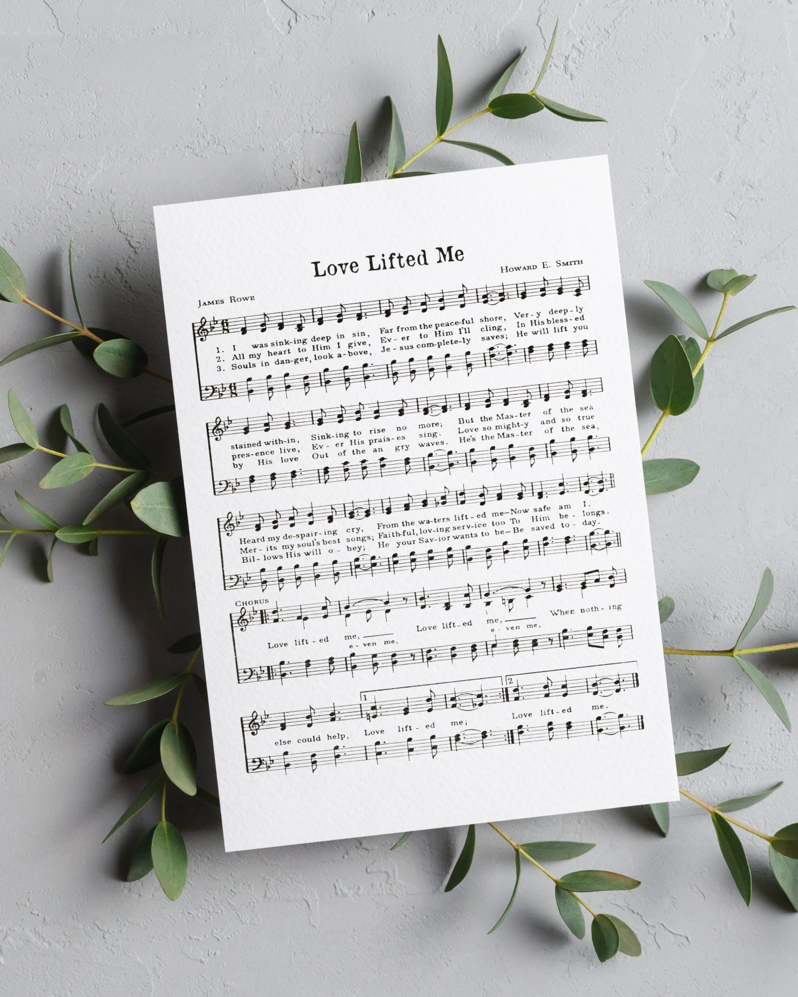 Love Lifted Me Printable Hymn Sheet Music Hymn INSTANT - Etsy Canada