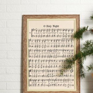 O Holy Night - Printable Hymn - Christmas Sheet Music -INSTANT DOWNLOAD ...