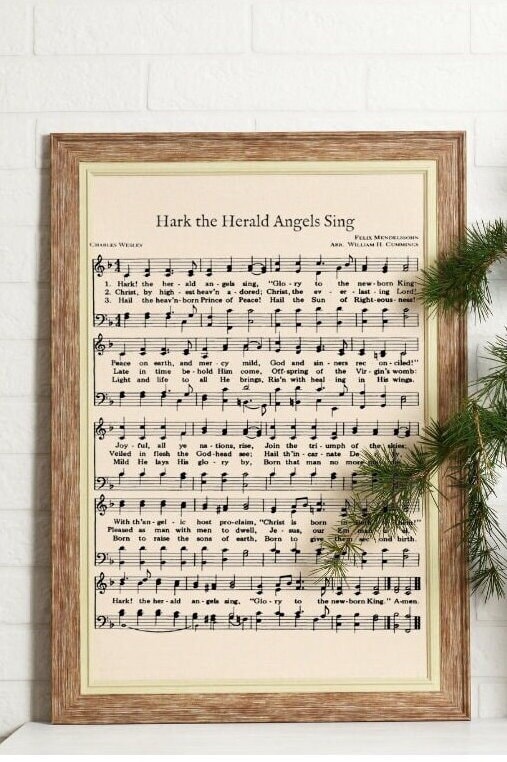 Hark the Herald Angles Sing - Printable Hymn - Christmas Sheet Music ...