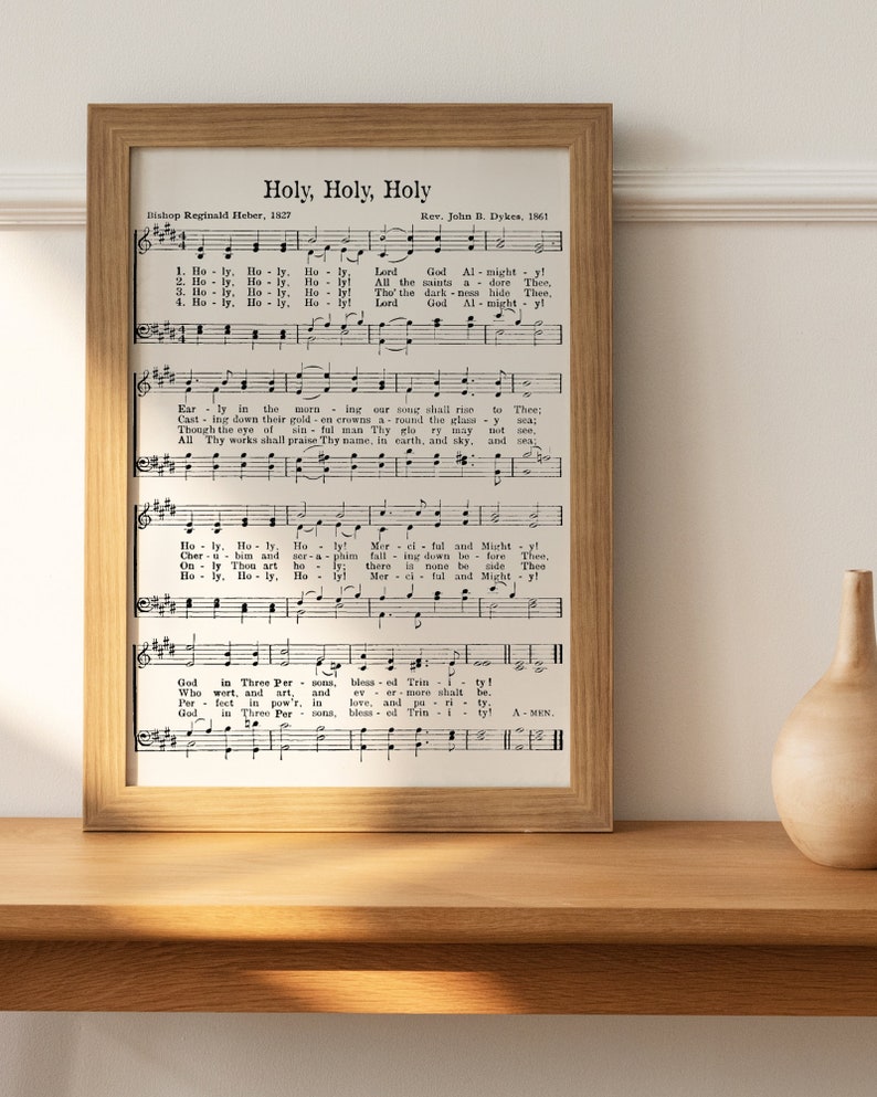 Holy Holy Holy Printable Hymn Sheet Music Hymn INSTANT - Etsy