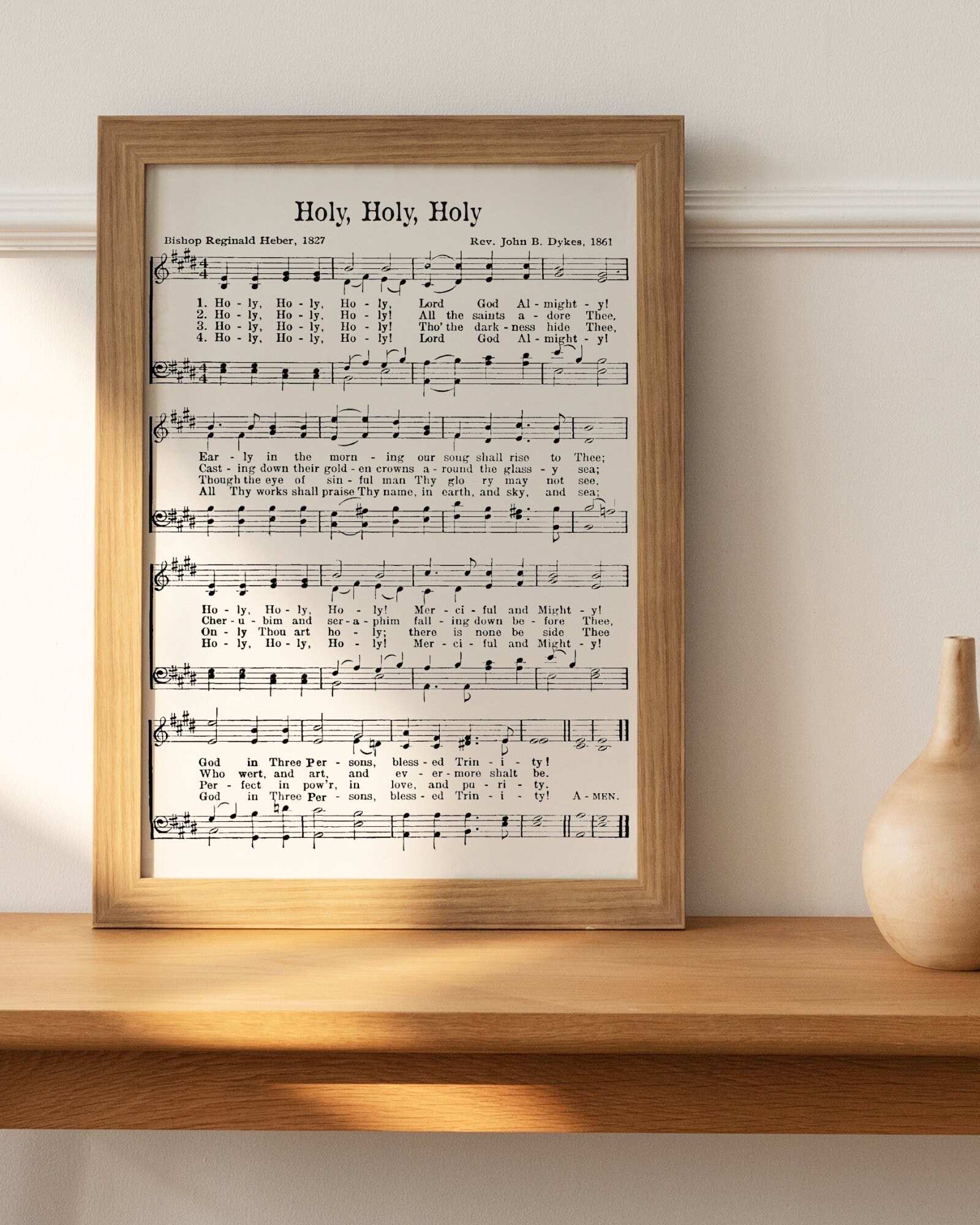 Holy Holy Holy Printable Hymn Sheet Music Hymn INSTANT - Etsy