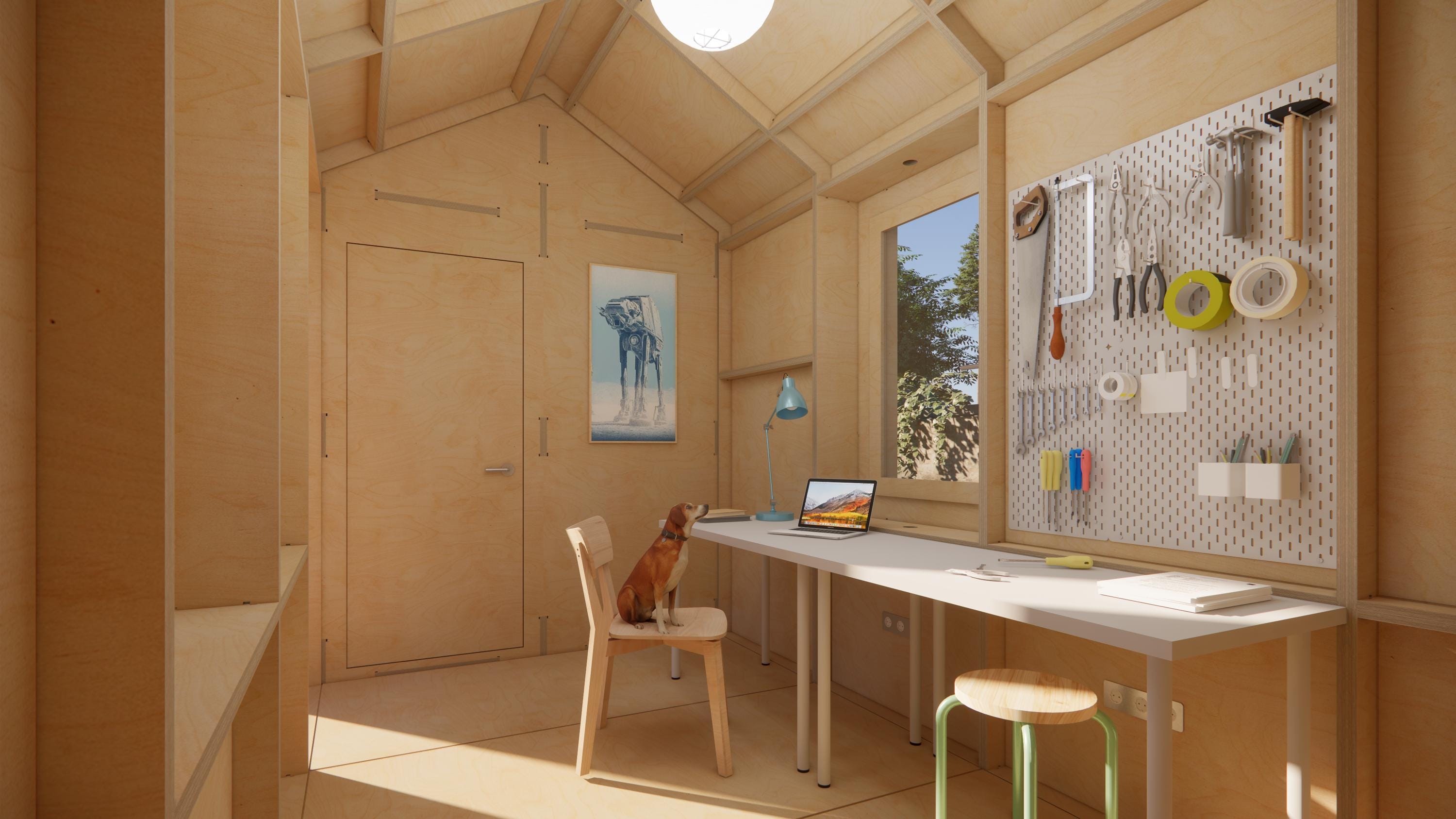 Peripheral 61S, Backyard Studio, Office, ADU, 6mx2.5m, CNC Cut, Modular ...