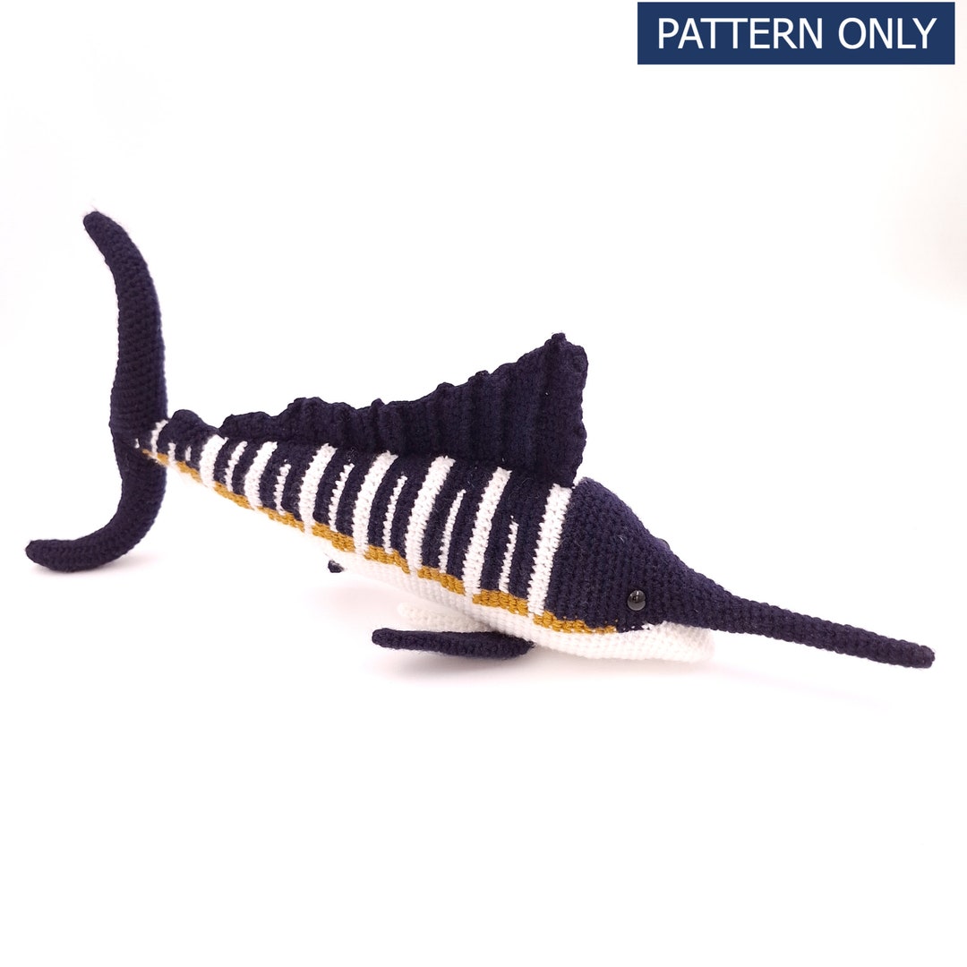Stuart the Striped Marlin | Crochet Pattern | Easy to Follow | Ocean ...