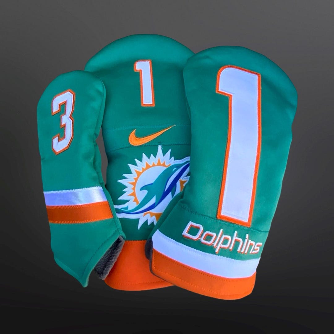 Handmade Miami Dolphins Golf Head Covers: NFL Fan Gift - Etsy