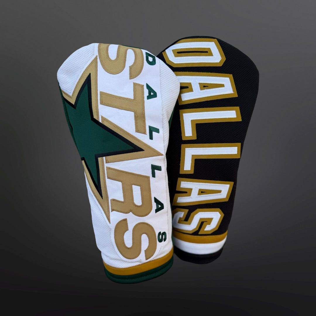 Handmade Dallas Stars Golf Headcovers - NHL Fan Gift-fathers Day Golf ...